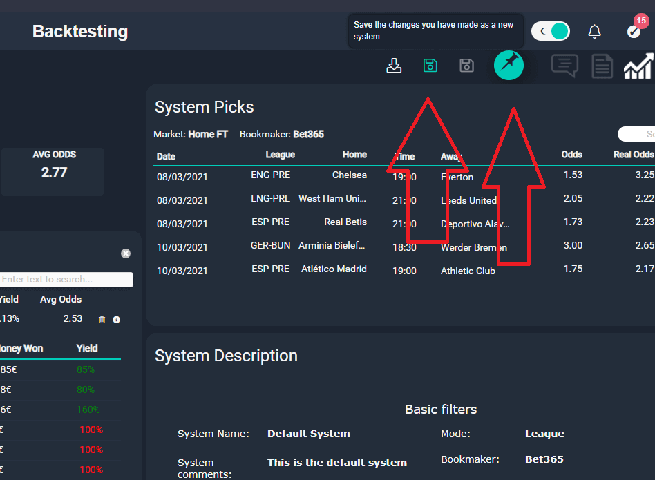 Backtesting (Betting Systems) - Futbolpractice