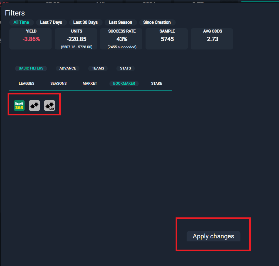 Basic Filters - Futbolpractice