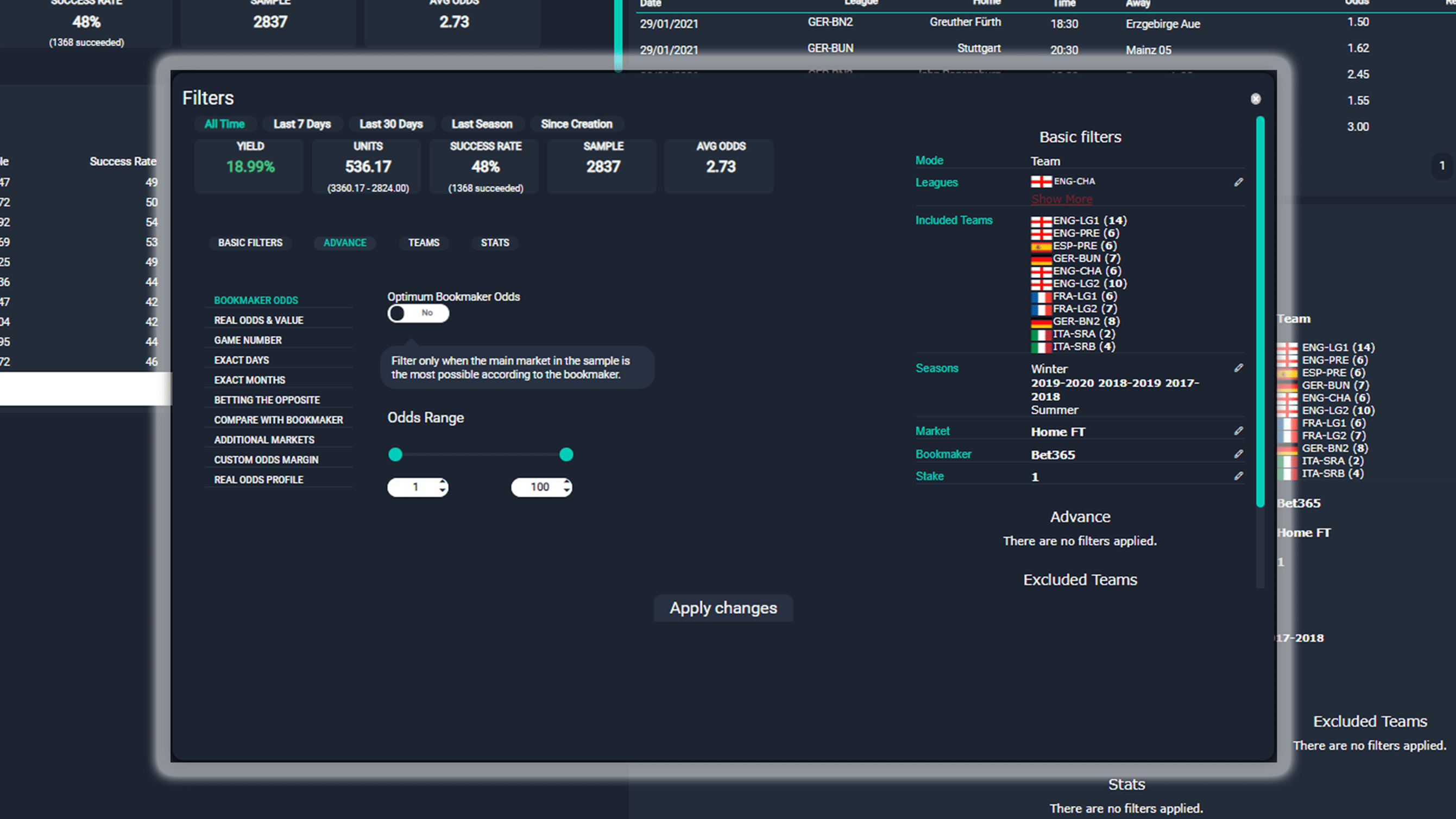 Guide - Create a Profitable betting system (backtesting) - Futbolpractice